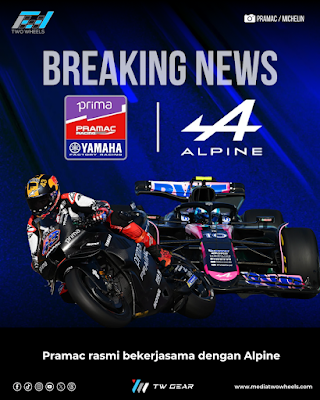 Pramac Racing Rasmi Bekerjasama dengan Alpine di MotoGP